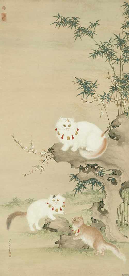 Poemas del río Wang: Chinese cats
