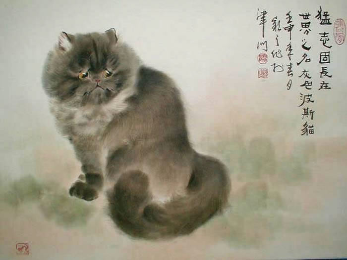 Poemas del río Wang: Chinese cats