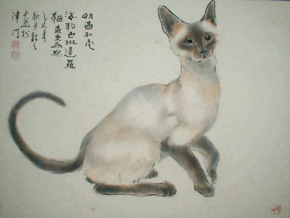 Poemas del río Wang: Chinese cats